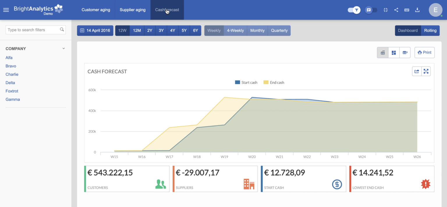 BrightAnalytics: consolidated management reporting