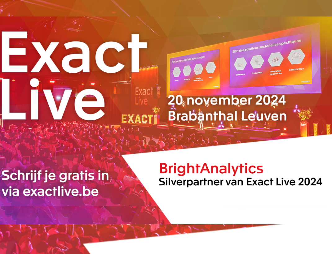 Ontmoet ons op Exact Live 2024 - BrightAnalytics